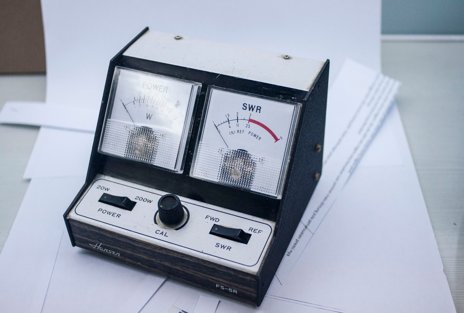 VINTAGE RADIO : HANSEN SWR-POWER METER model FS-5R ( SOLD )