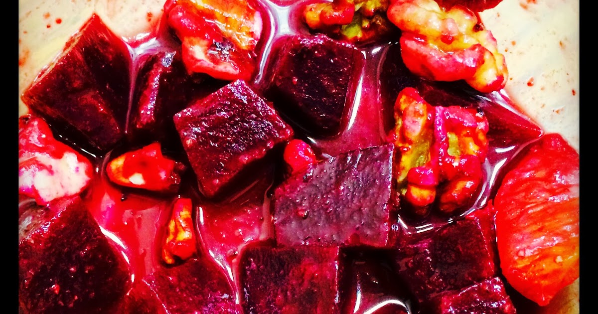 East Meets West Veg: Halloween Blood Red Vegan Salad - Beets, Oranges ...
