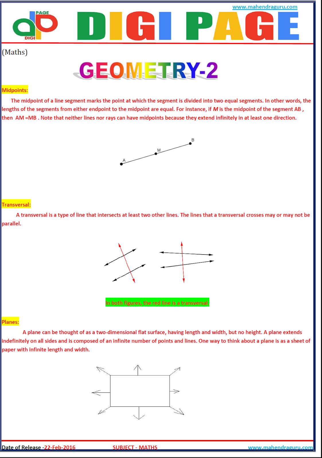 Digi-Page - Maths - 22.02.2016