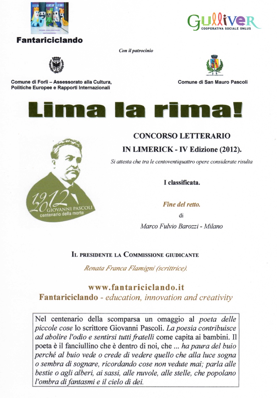 Popinga: Lima la Rima mi stima