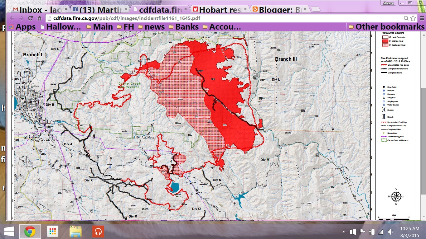 Butterfly of Four : Rocky Fire Beast explodes to 62,000 acres