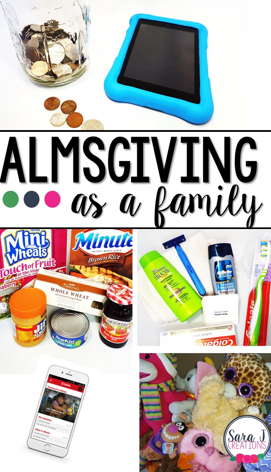Almsgiving Ideas to do as a Family | Sara J Creations