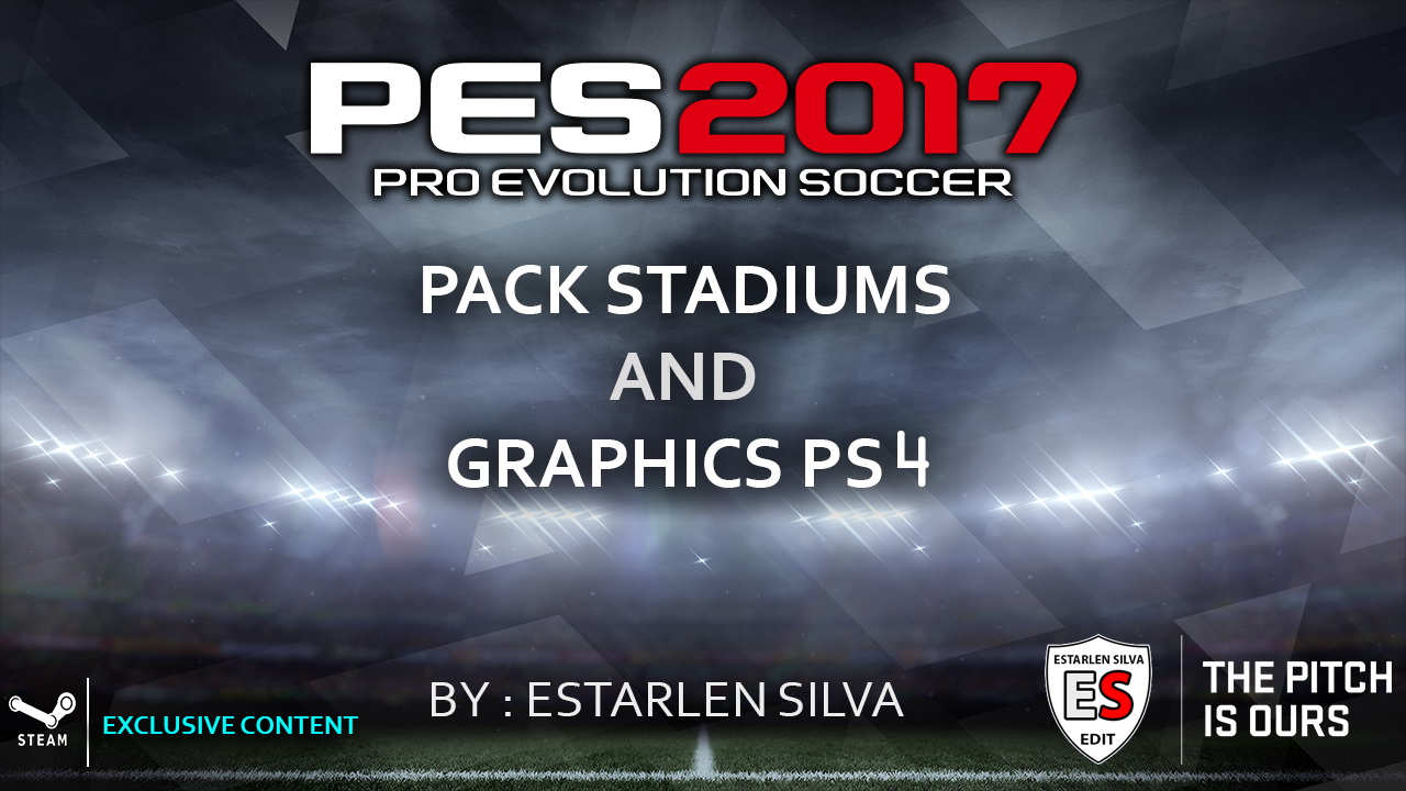 PES 2017 Pack Stadiums + Graphics PS4 - Pes Evolution HD