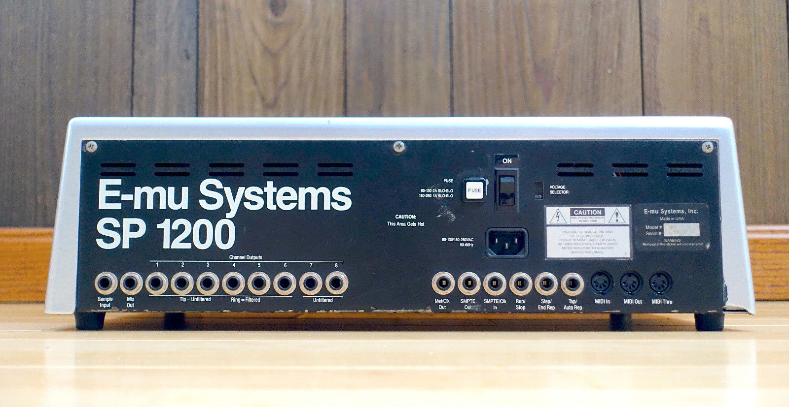 MATRIXSYNTH: Custom Silver Metallic Emu SP1200 Vintage Drum Machine w ...