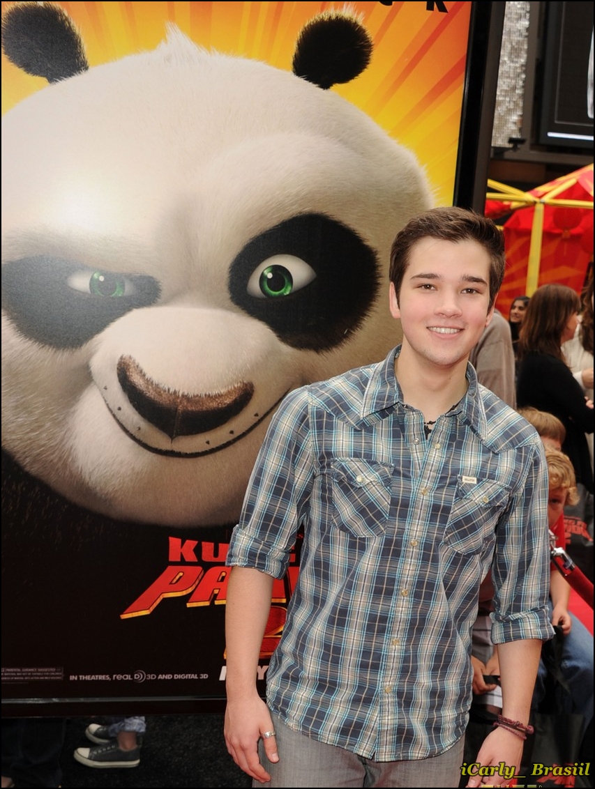 icarly Brasil: Nathan Kress na estreia de Kung Fu Panda 2