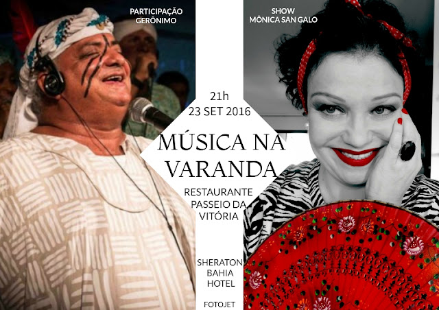 Mônica San Galo convida Gerônimo para show no 'Música na Varanda'