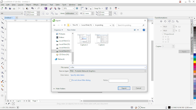 Cara Save Hasil Editing Di Coreldraw X7 - ABU AICOM