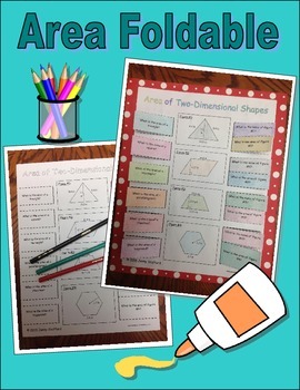 The Best of Teacher Entrepreneurs: Math Foldable - "Area Foldable"