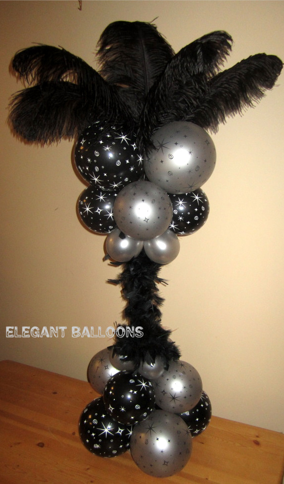 Elegant Balloons now offers Sign in Boards: Ostrich Feather Centerpiece ...