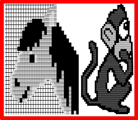 Ascii text art con letras de animales y adornos interesantes