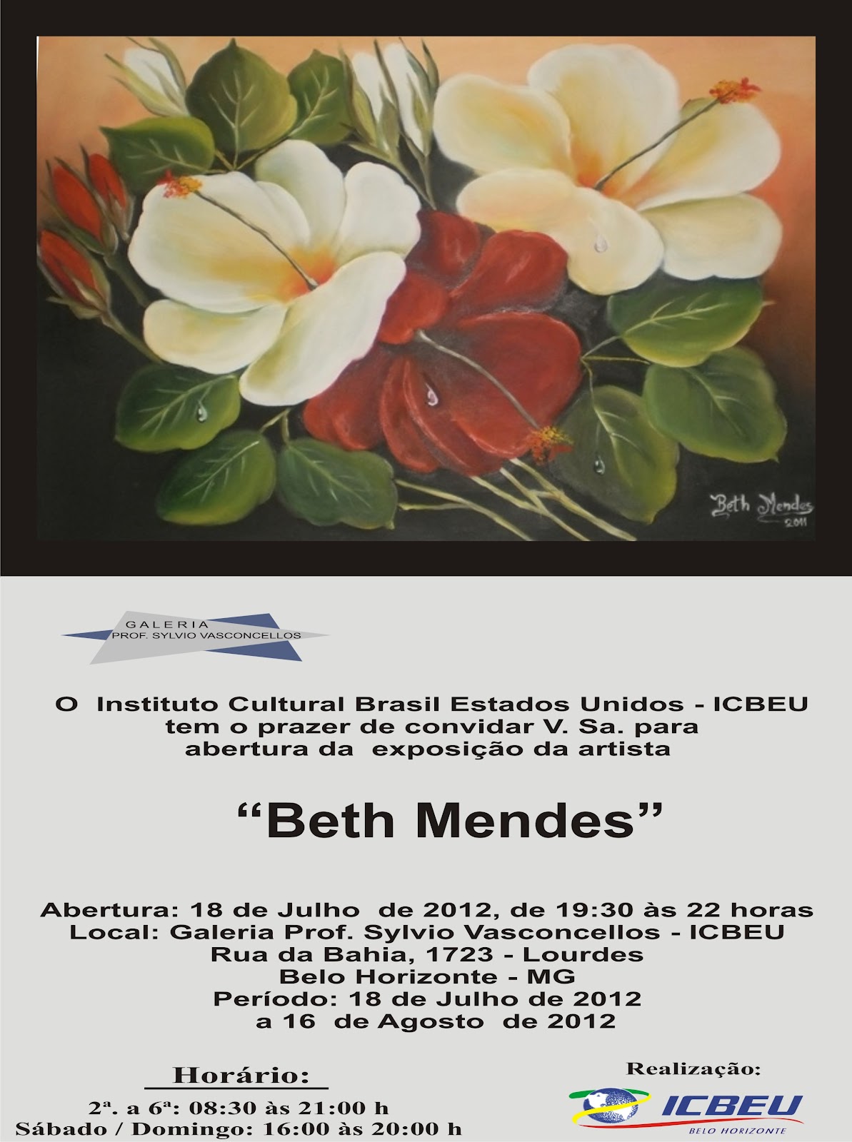 ICBEU BH OFICIAL: Exposição da artista Beth Mendes na Galeria Sylvio ...