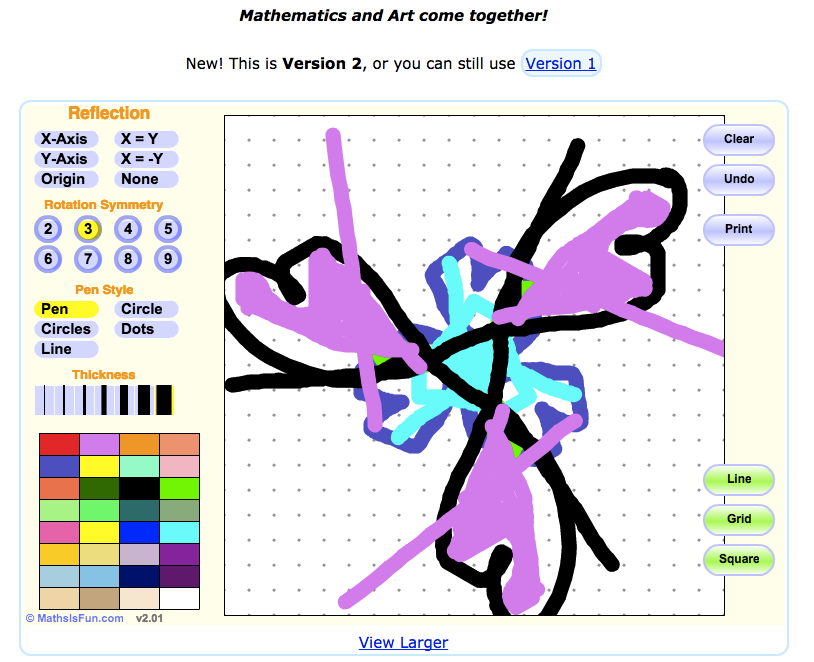 Making Math Visual: Symmetry Artist
