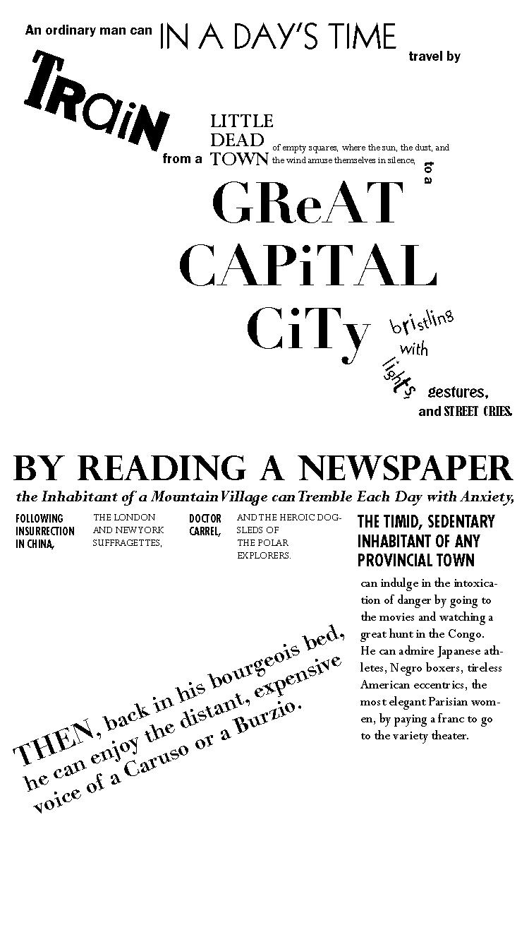 Advanced Typography Blog: project 03 :: initial typography layouts