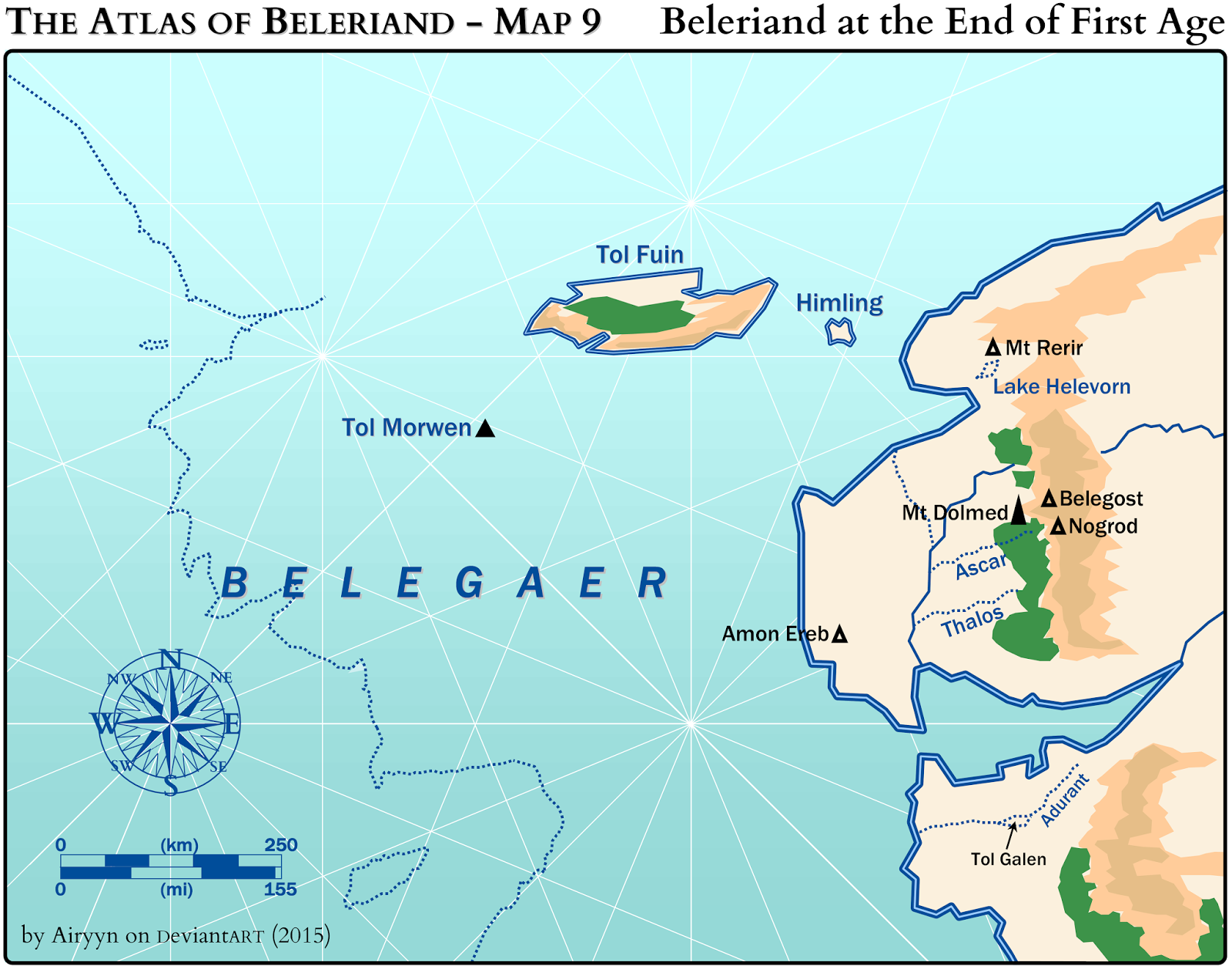 Mapping Middle-Earth: Beleriand at the End of the First Age