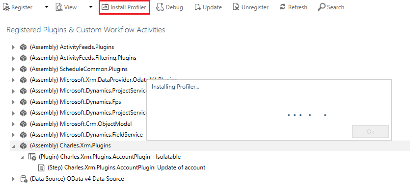 Debug a plugin using Plugin Profiler