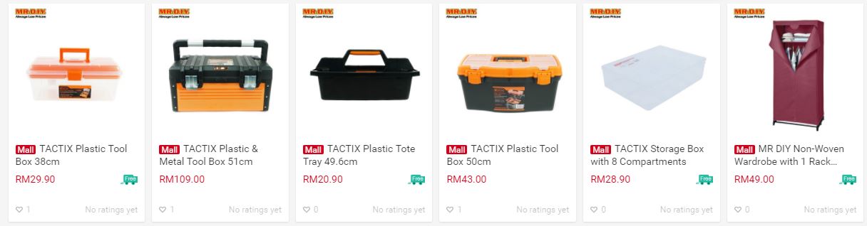 MR DIY 推出网店，可上网购买 MR DIY 产品