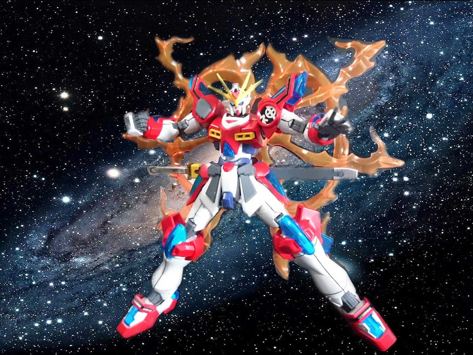 Elemental Cheese: Gunpla Review: HGBF Kamiki Burning Gundam