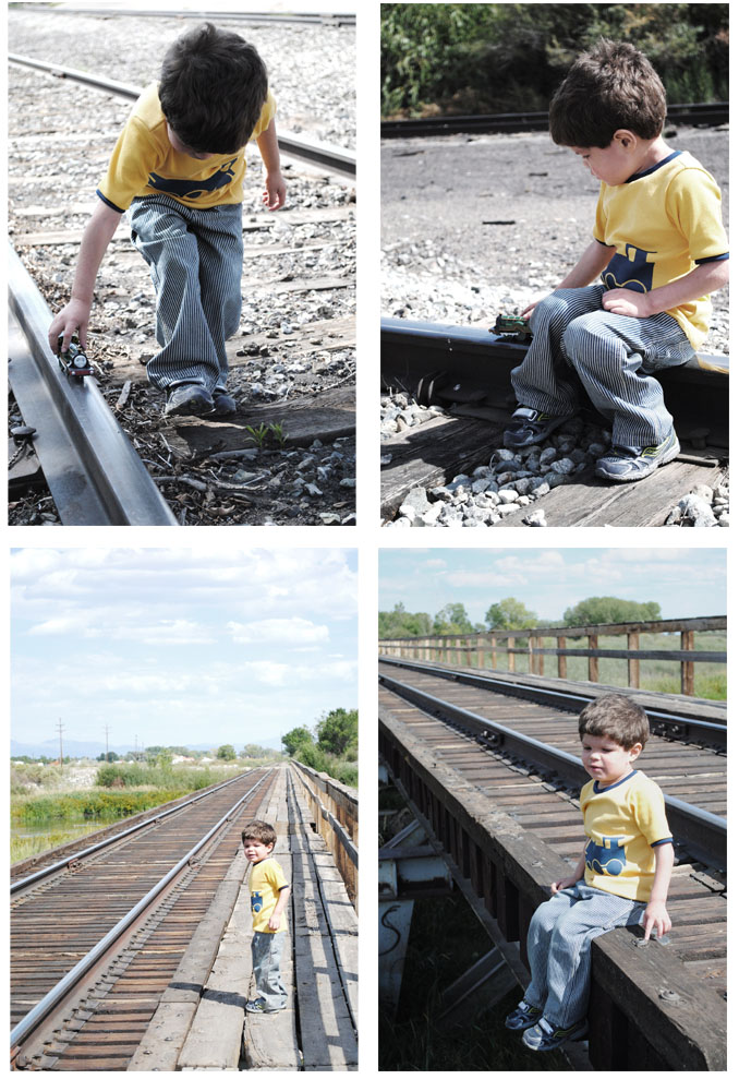 Milostones Creates: {A Boy & His Train}