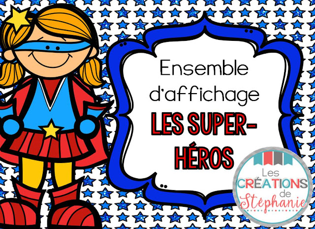 Les créations de Stéphanie: Ensemble d'affichage : Les super-héros