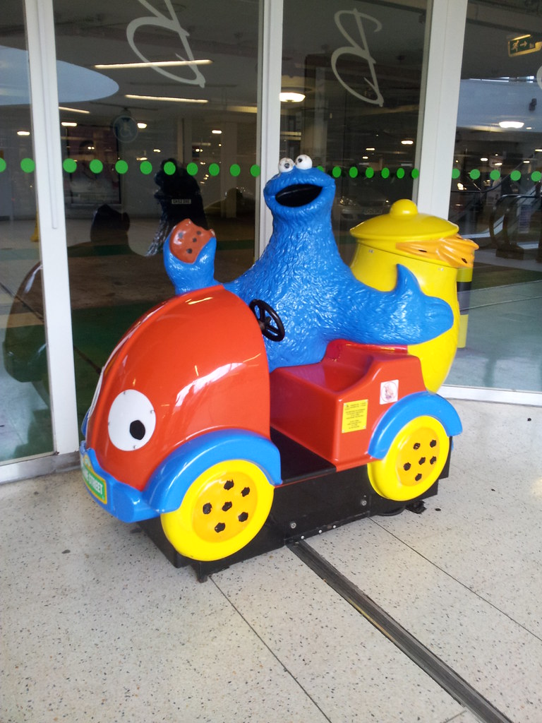 Big Bird Bridge: Tokyo Sesame Place coin operated kiddie rides