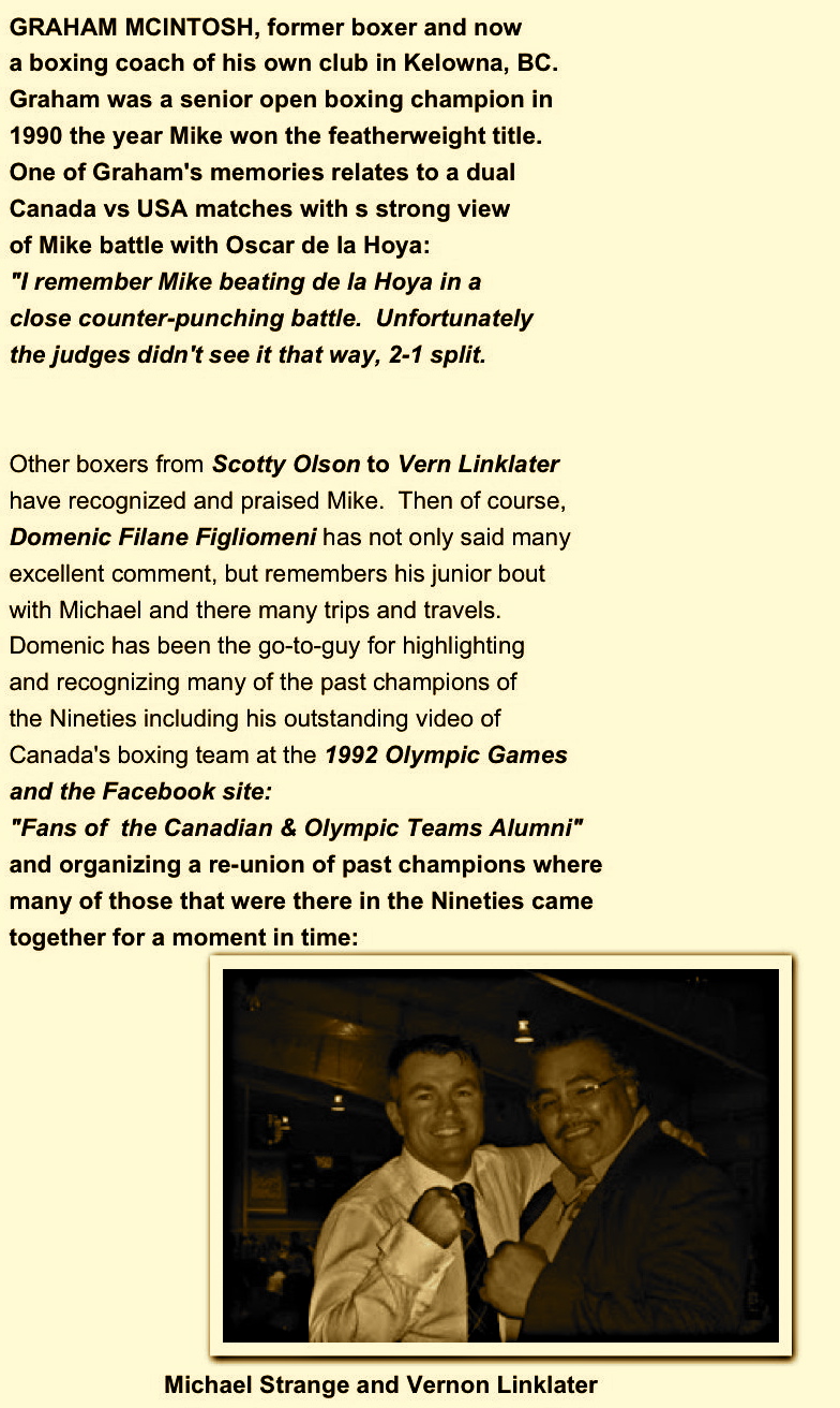 CANADIAN BOXING WALL OF FAME: May 2013