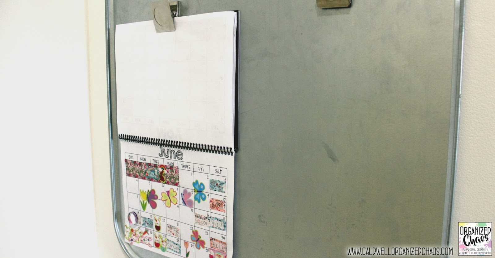 DIY Visual Calendar for Kindergartners | Organized Chaos