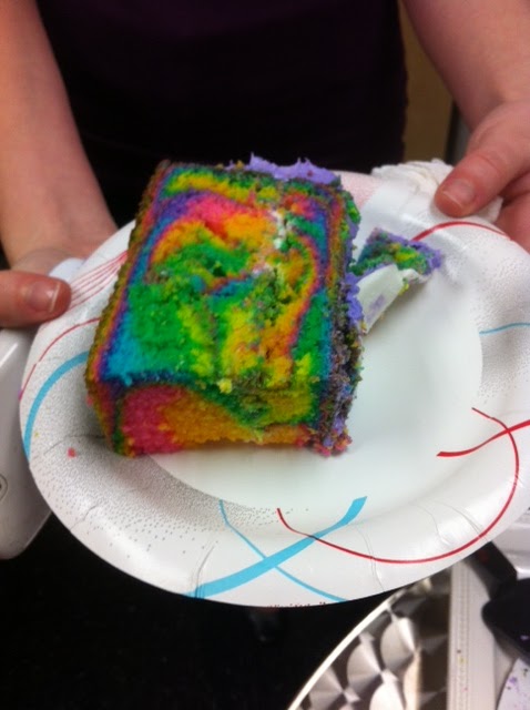 Made with love, and lots of swearing: Psychedelic Birthday Cake (in ...