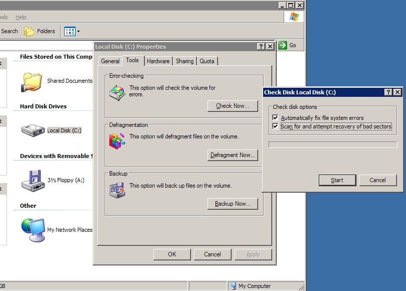 Sir Sherwin's Computer Tutorial: Testing the Hard Disk Drive