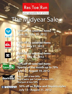 Manila Shopper: RES TOE RUN Mid-Year SALE July-Aug 2012