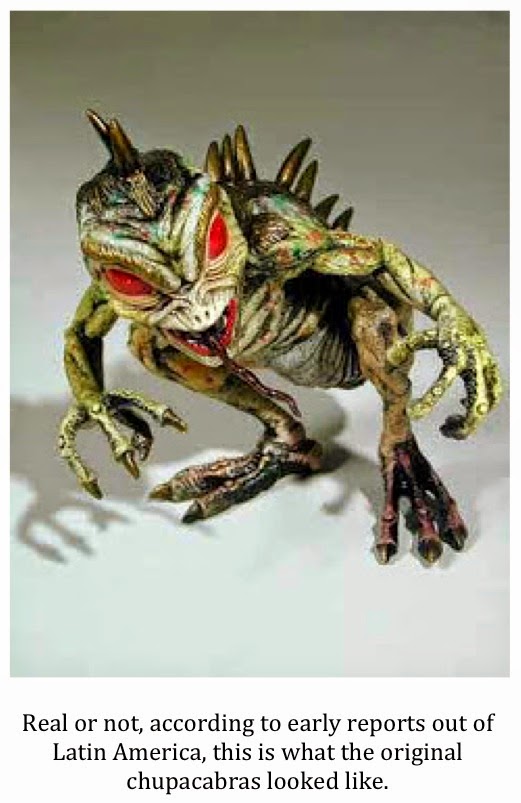 Chupacabra Eating Goat