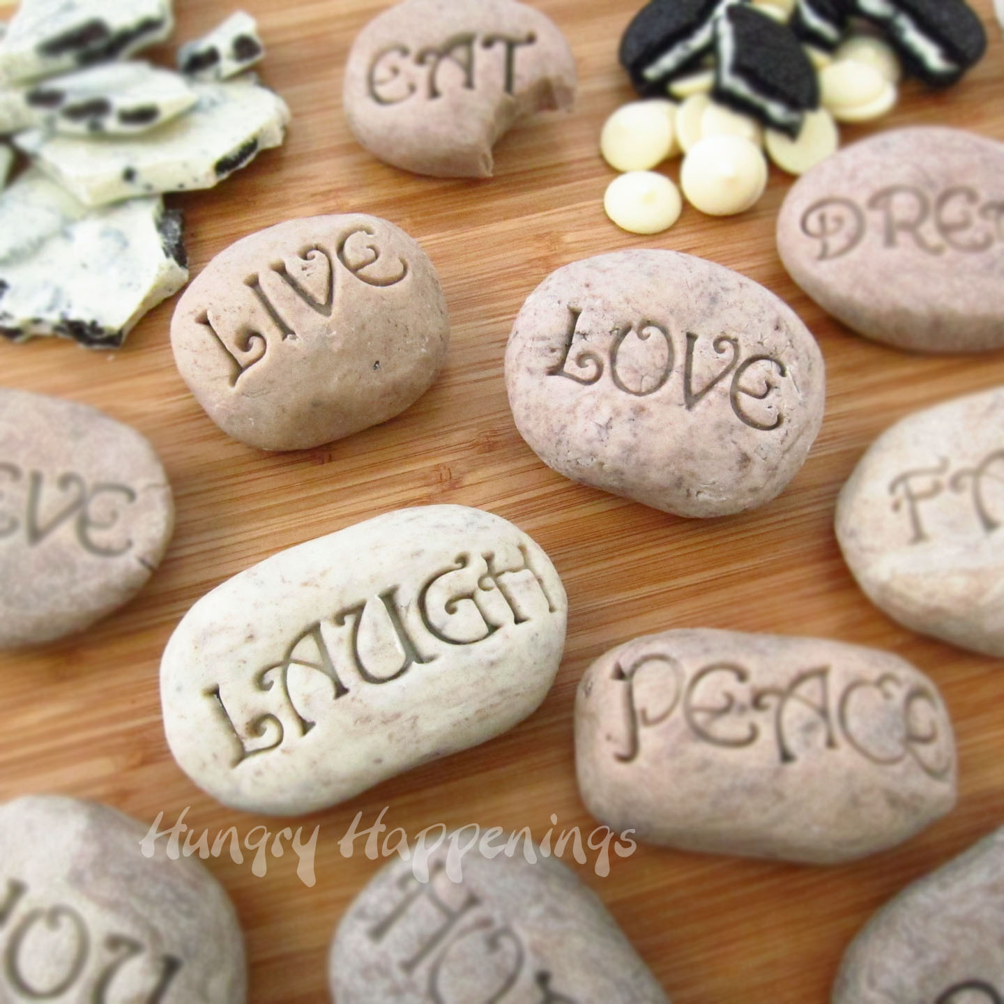Fudge Garden Stone - Cookies 'n Cream Fudge Garden Stone for Mother's Day