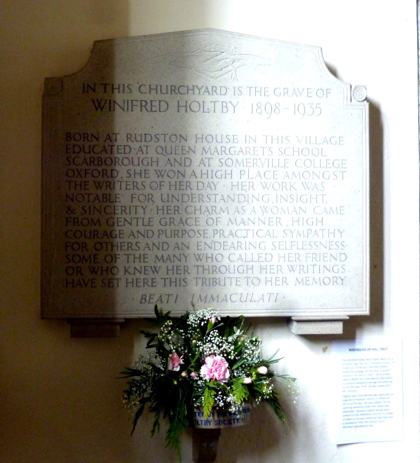 Dr Tony Shaw: Winifred Holtby in East Yorkshire #1: Rudston