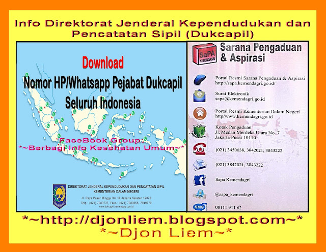Djon Liem: Info Direktorat Jenderal Kependudukan dan Pencatatan Sipil ...