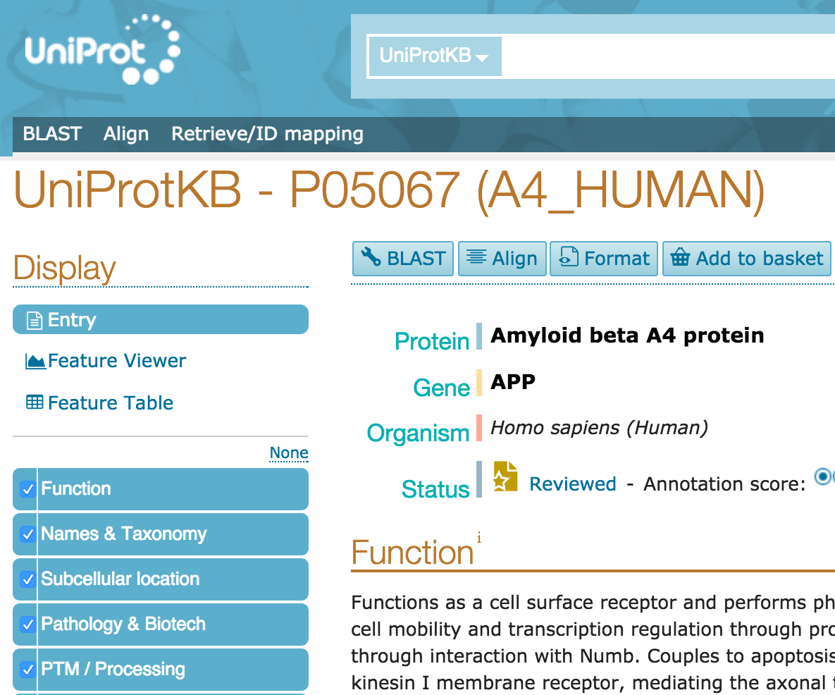Inside UniProt: Introducing the UniProt Feature Viewer