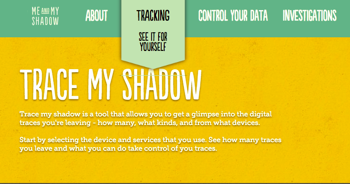 Trace My Shadow - Helpful Digital Citizenship Tool