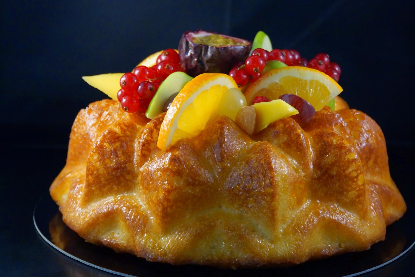 Savarin aux fruits et crème Chiboust