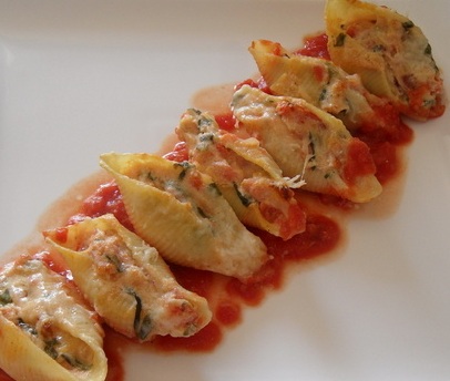 Vegetable Stuffed Shells Pasta ~ Recipes by Nana