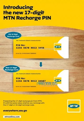 BREAKING NEWS: MTN Introduces 17-Digit Recharge Card PIN in Nigeria ...
