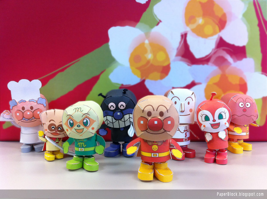 PAPER BLOCK: Anpanman & Friends - Papercraft