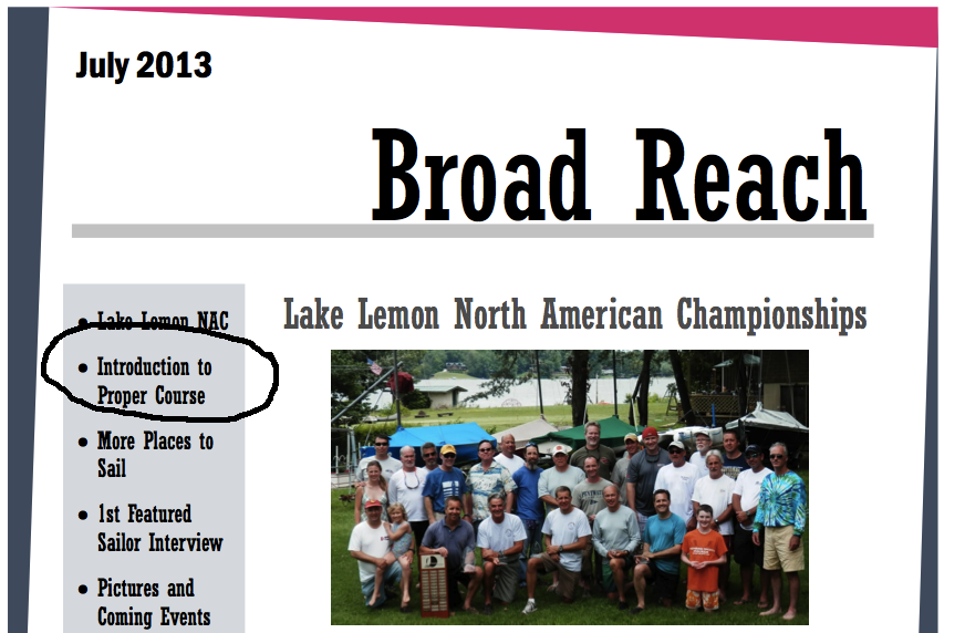 Proper Course: Broad Reach