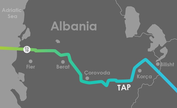 The physical construction of TAP pipelines begins in March