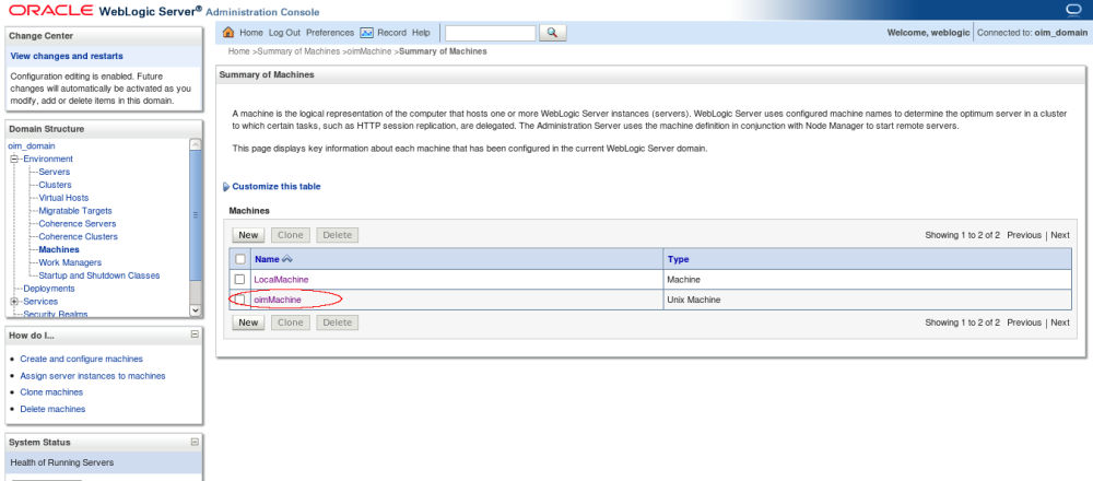 Oracle Stack: Configuring and Starting Node Manager