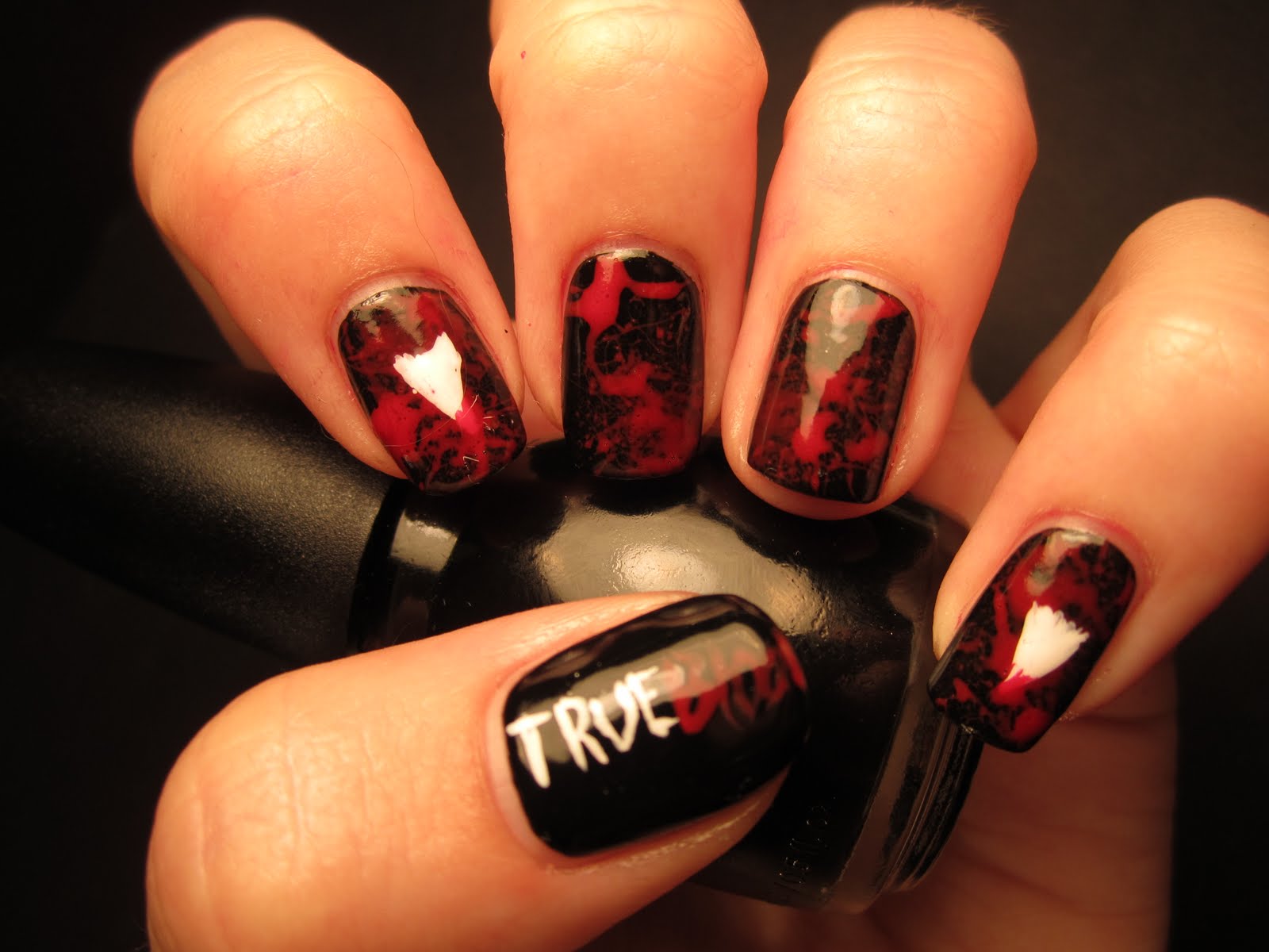 Jessica's Nail Art: True Blood Mani