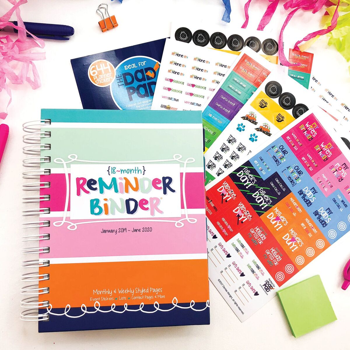 Get organized with 2019-20 Reminder Binder Planner giveaway | My WAHM Plan