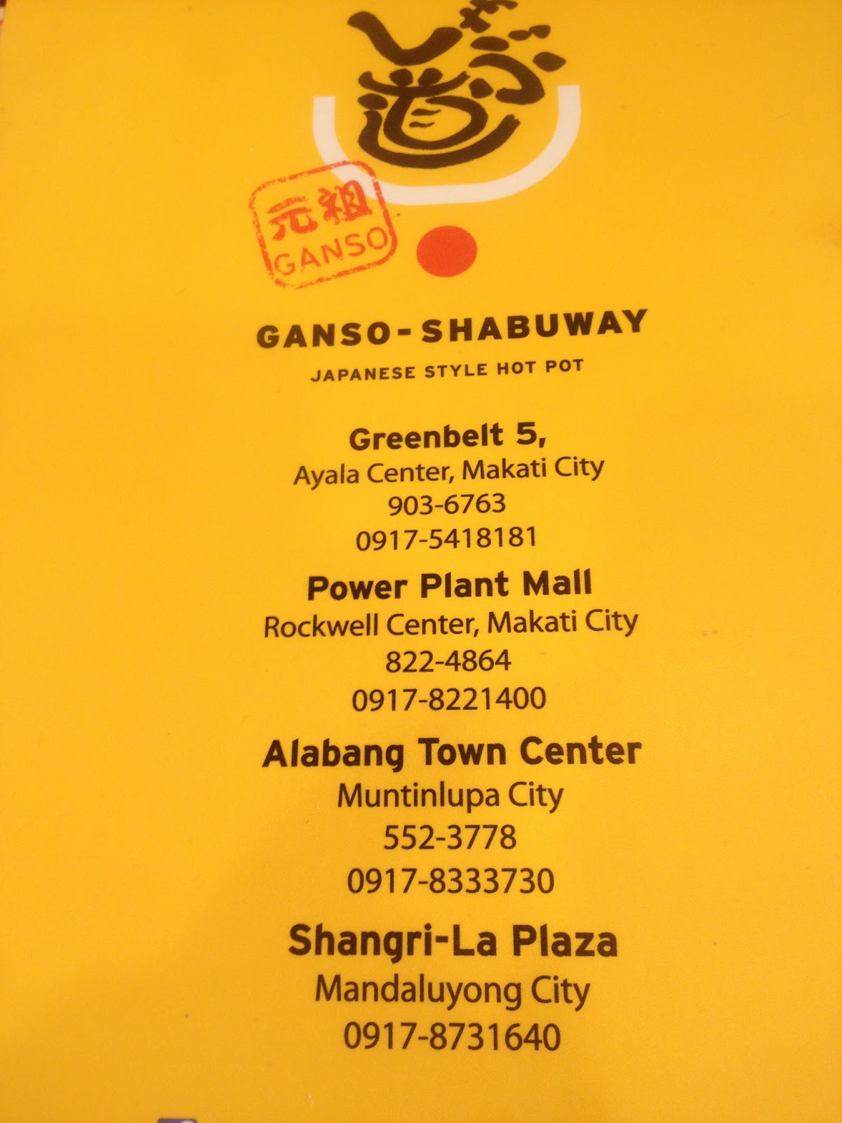 Ganso Shabuway at Shangri-La | Food In The Bag