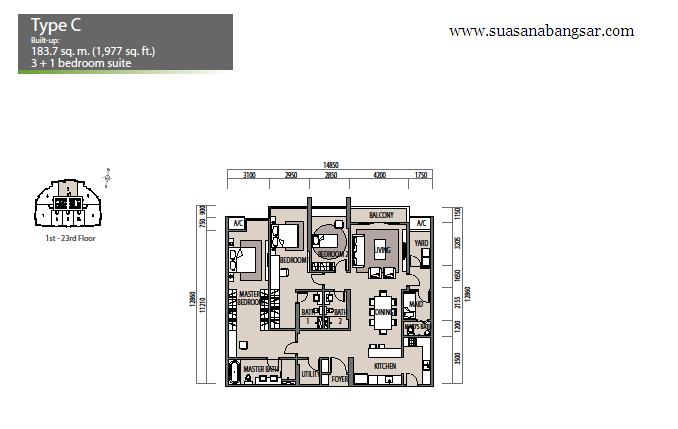 Sale/Rent - Suasana Bangsar: Layout Plan