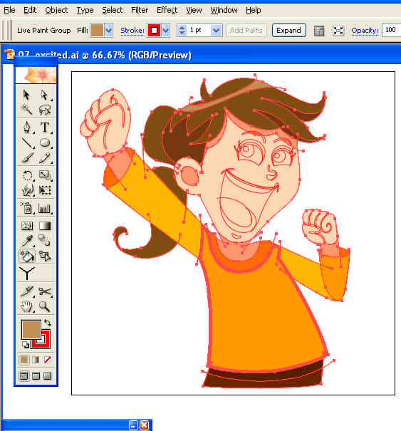 Simple Vector Character Tutorial ~ KeMotakuGraphics