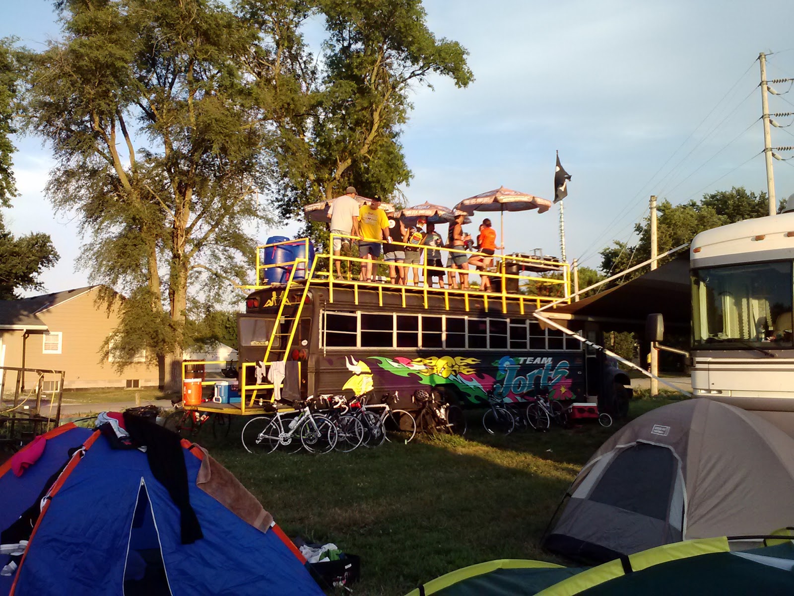 Merrows On Tour : Ride Across Iowa: RAGBRAI Team Buses