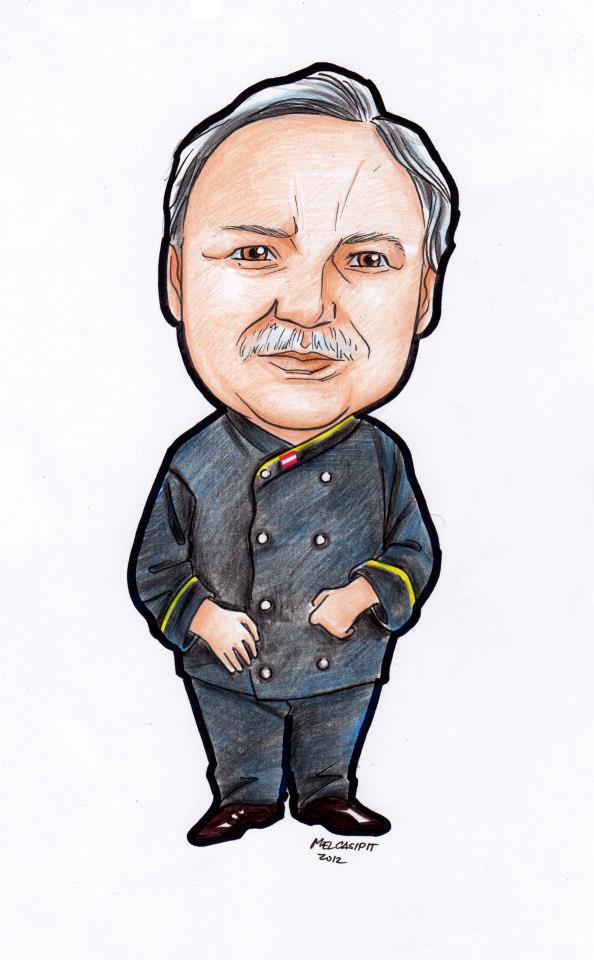 THE ART OF MEL CASIPIT: Chef Caricatures