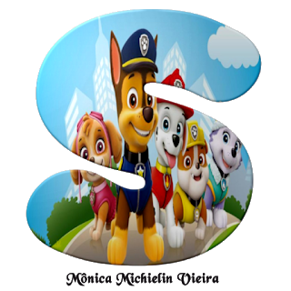 Paw Patrol Letters. Letras de Paw Patrol - Oh my Alfabetos!